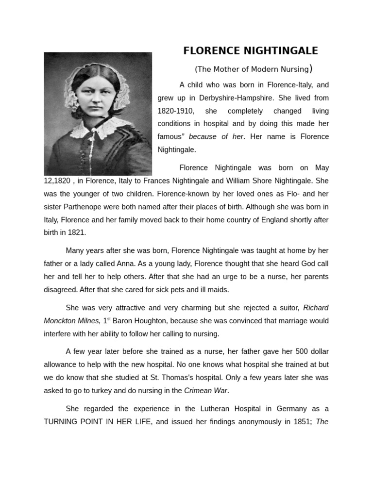 Florence Nightingale 1 | PDF