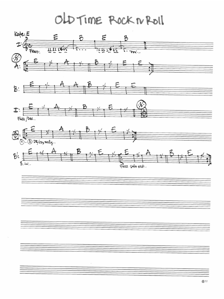 Old Time Rockin Roll | PDF