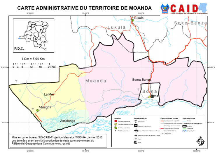 Carte Administrative Du Territoire de Moanda: Lukula Seke-Banza | PDF