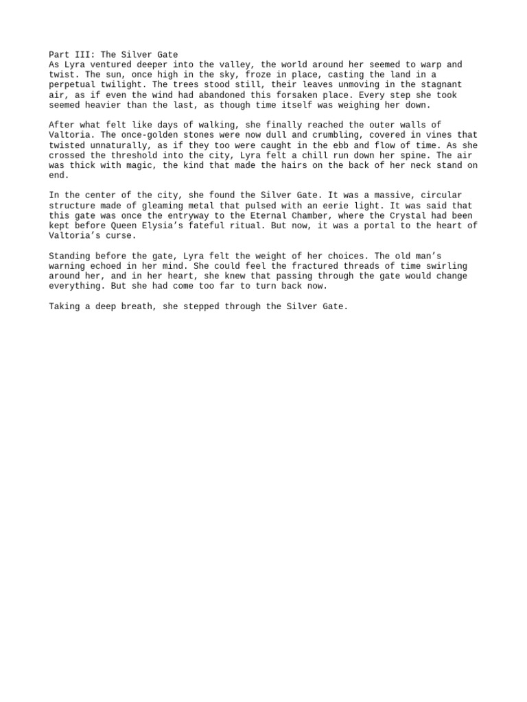 Part III The Silver Gate | PDF