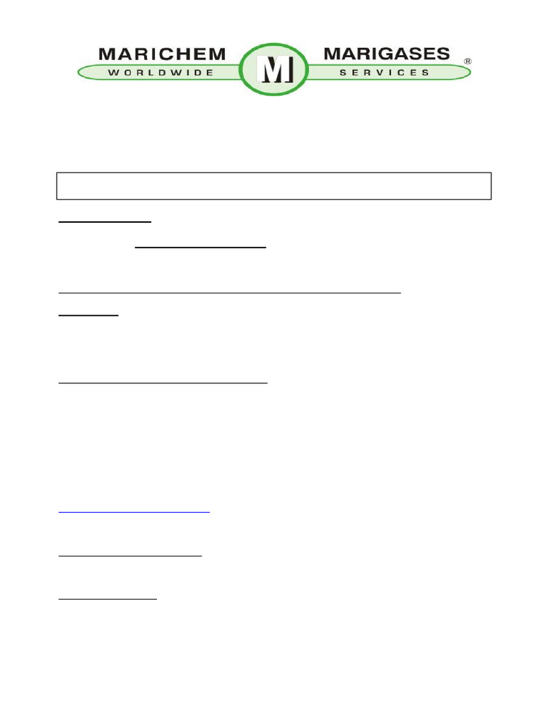 Safety Data Sheet - Marichem CR - LT | PDF