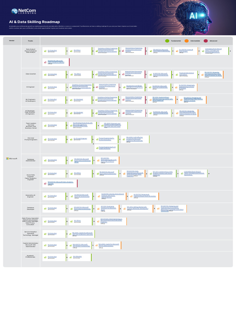 Ai And Data Training Roadmap Netcom Learning Pdf