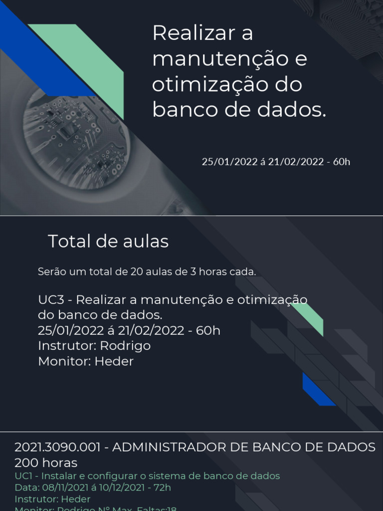 1 Aula (TER) 25.01 - Apresentação Da UC3 | PDF