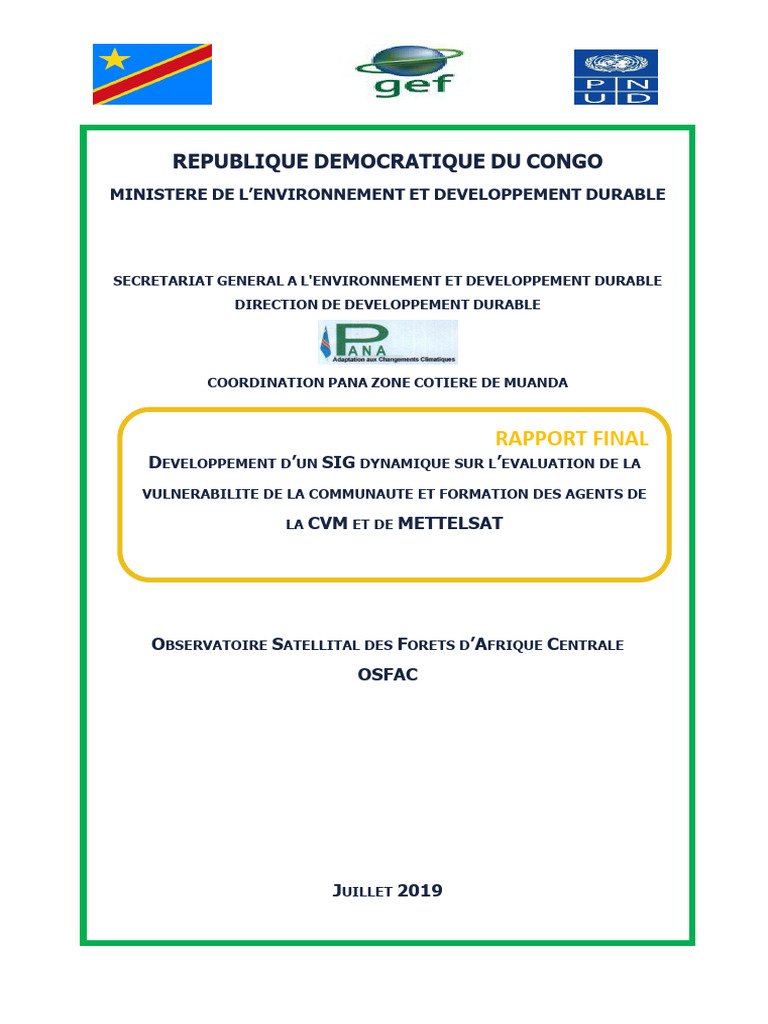 Rapport Final Projet PANA Zone Cotiere Muanda OSFAC v4 Final 05072019 ...
