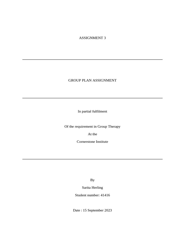 Group Assignment | PDF