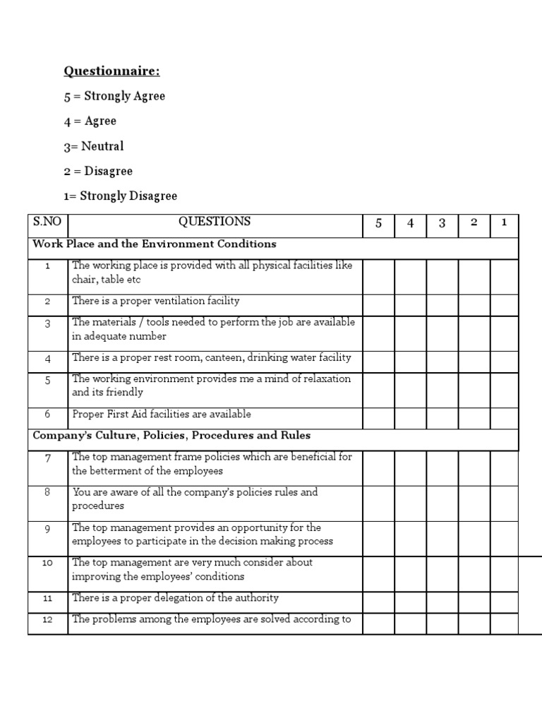 Workplace Stress Questionnaire | PDF | Competence (Human Resources ...