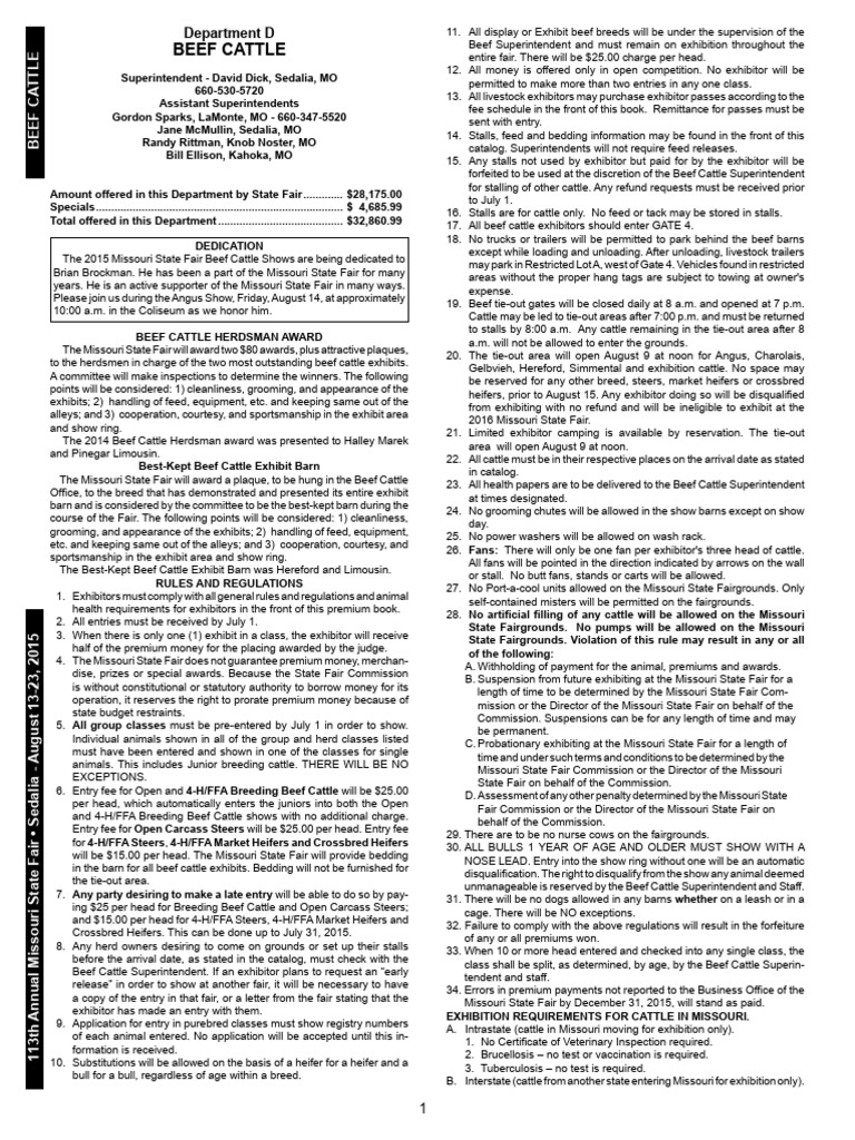 Beef Cattle Angus | PDF
