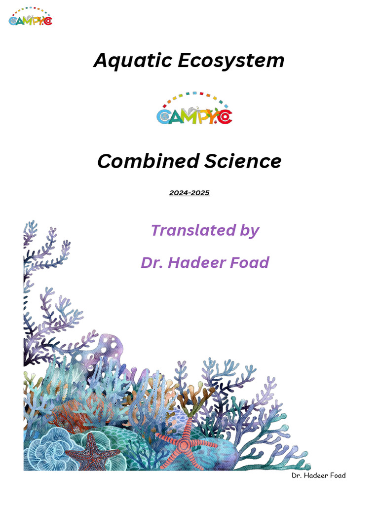 Aquatic Ecosystem | PDF