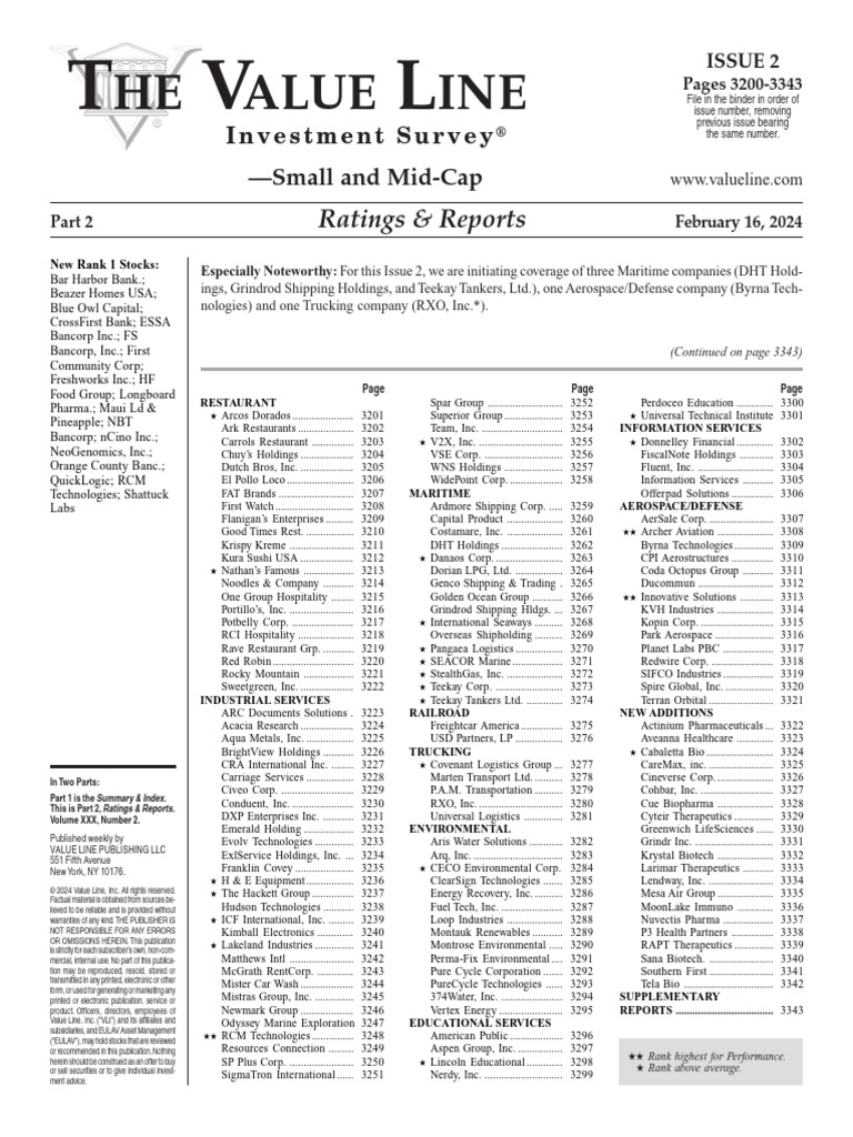 Part 2 - Ratings & Reports | PDF