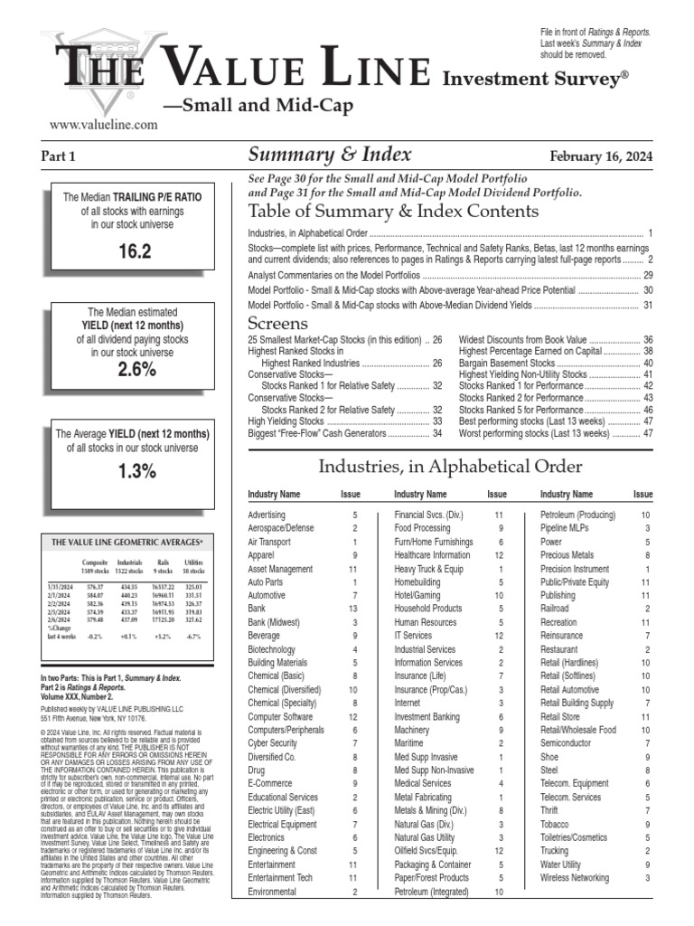 Part 1 - Summary & Index | PDF