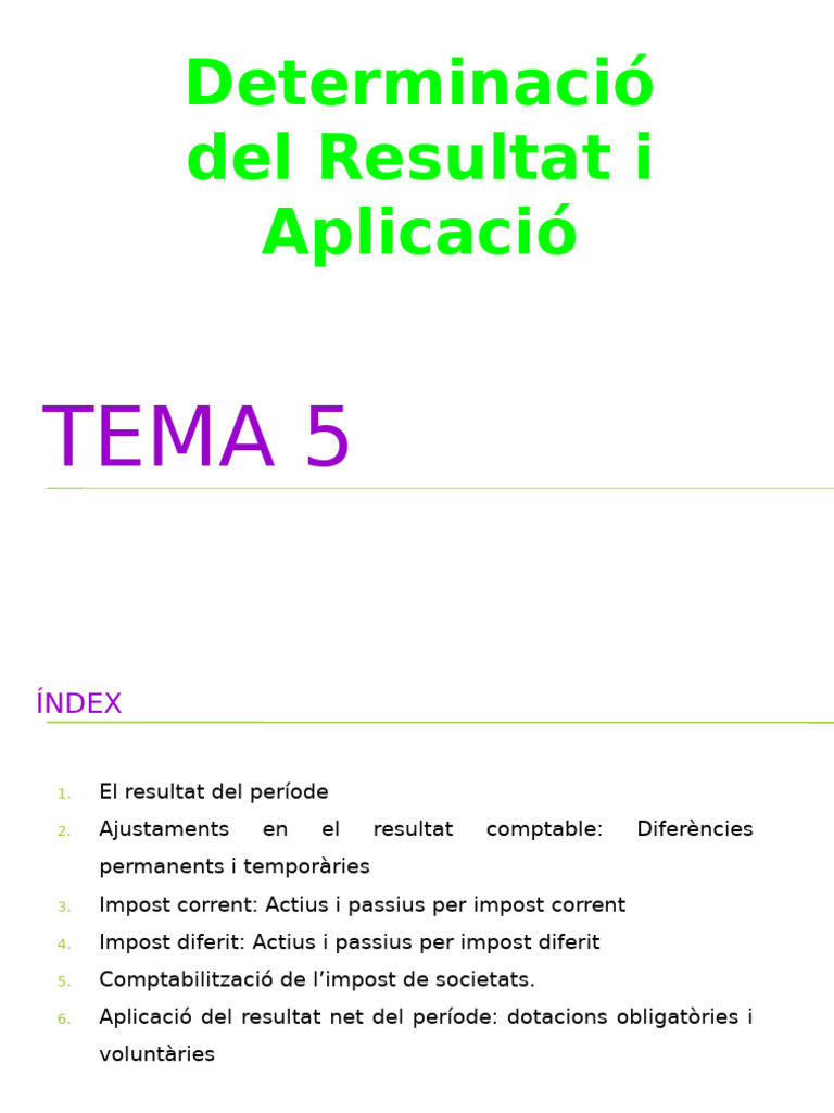 Powerpoint Tema 5 | PDF