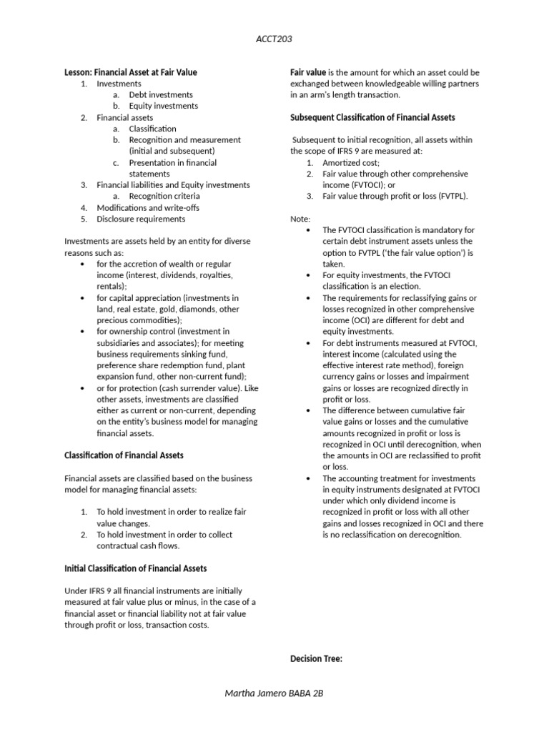 ACCT203 Module 1 | PDF