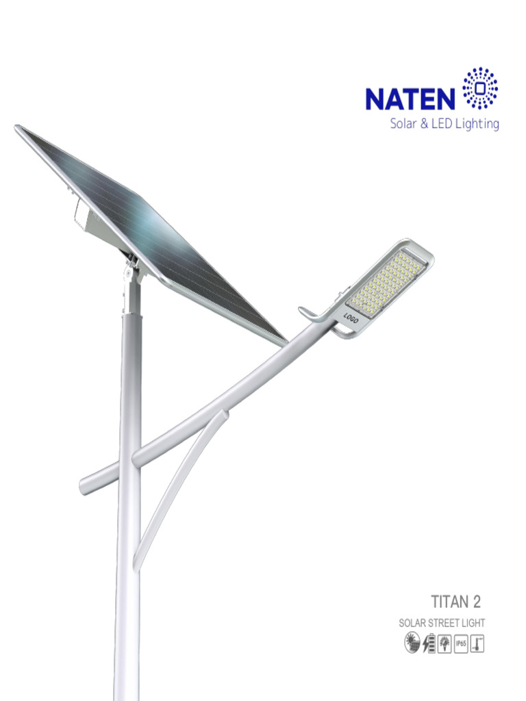 AD0271 Especificaciones Luminaria Solar 40W | PDF