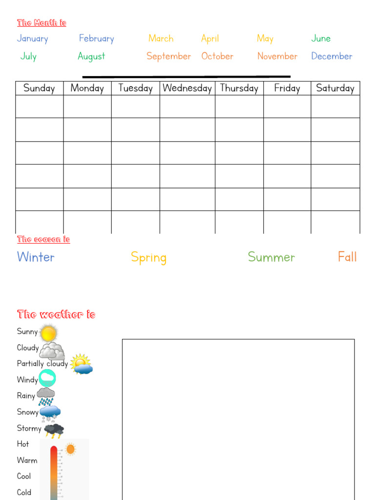 Calendar Weather | PDF