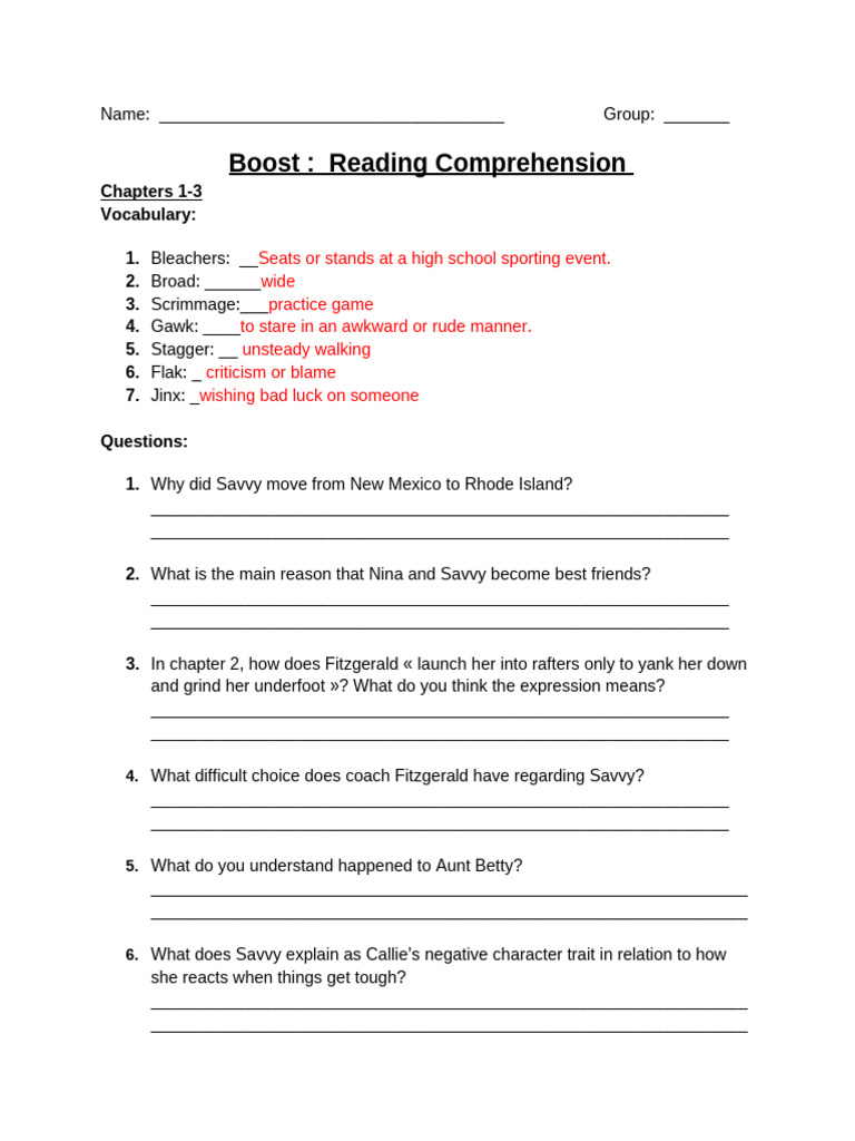 Reading Comprehension Boost Guide | PDF