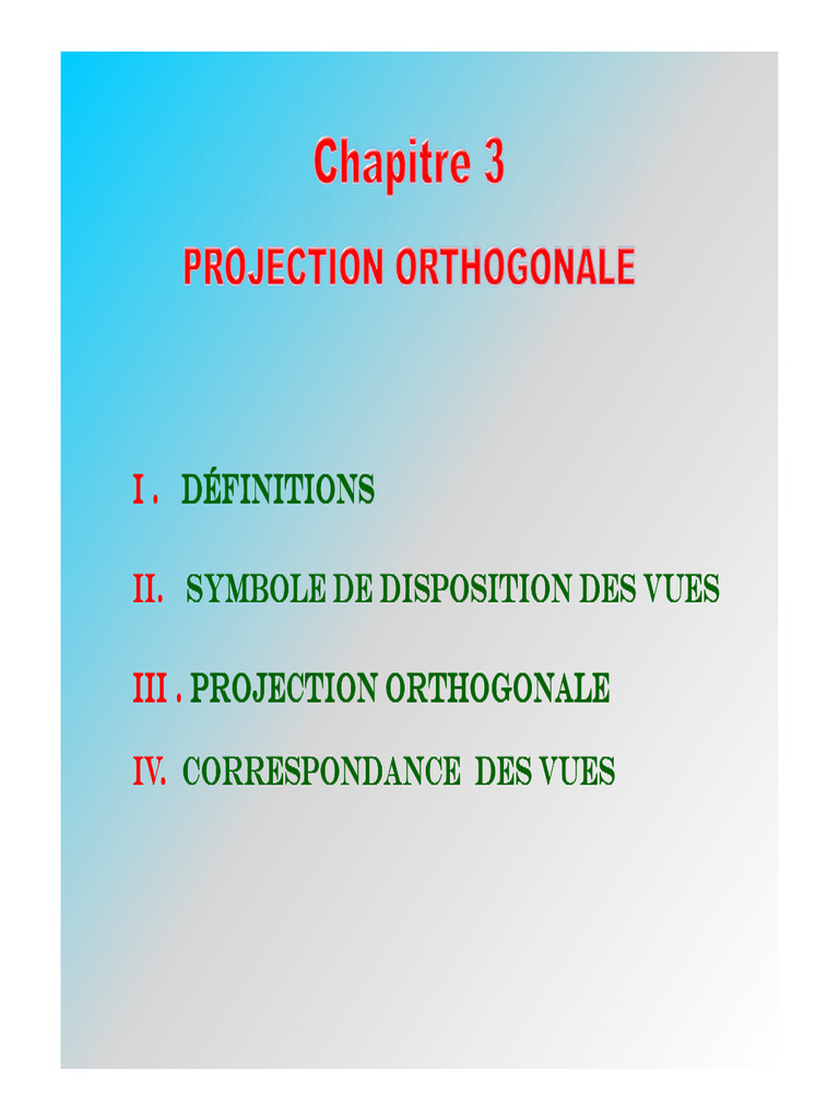 Chap3-Projection Orthogonale | PDF | Teaching Methods & Materials