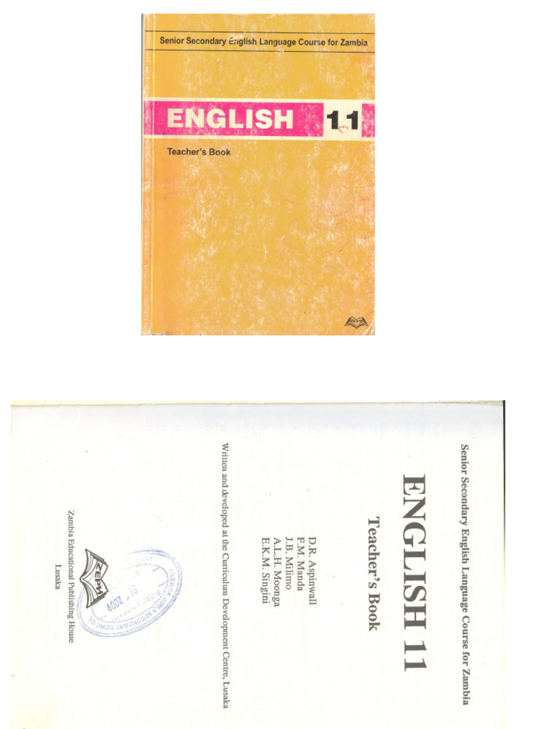 English Grade 11 Teacher's Book | PDF