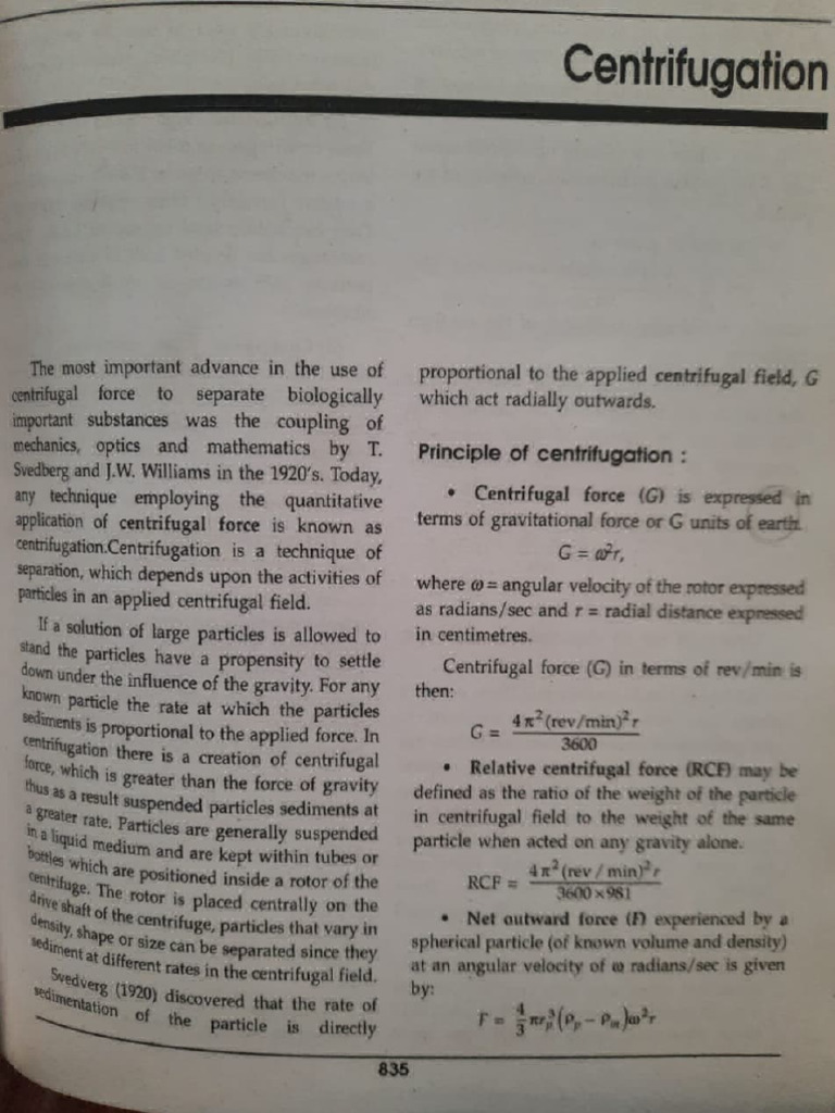 CENTRIFUGATION | PDF