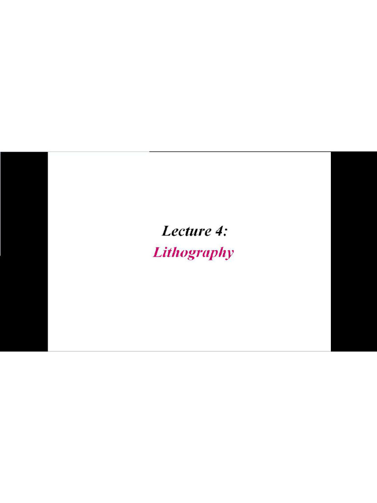 Lithography | PDF