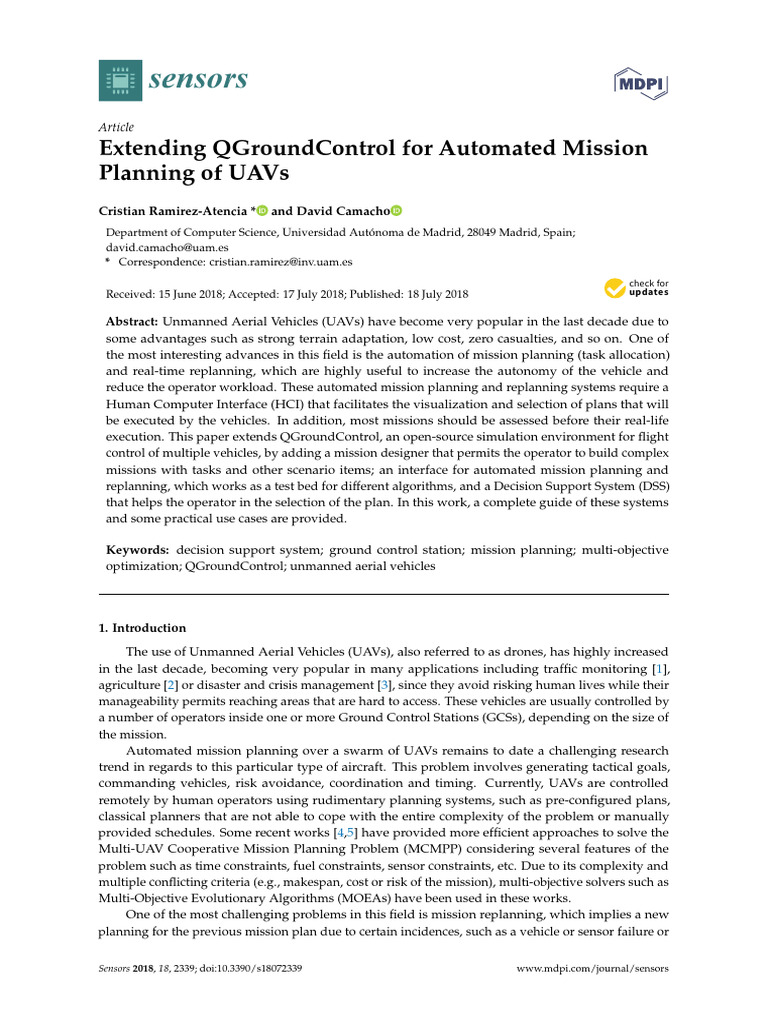 Extending QGroundControl For Automated Mission Pla Compressed | PDF