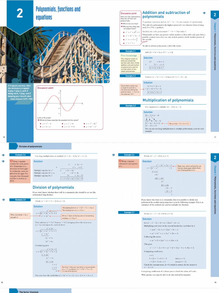 OCR Additional Mathematics Textbook - Chapter 2 | PDF