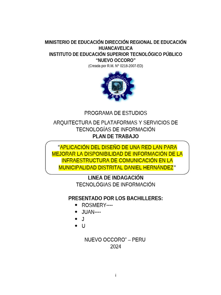 Proyecto Modelo | PDF