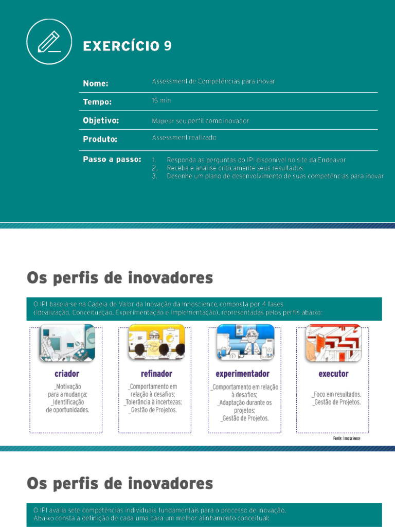 Aula 19 1 Material Complementar Exercicio 9 Competencias para Inovar | PDF