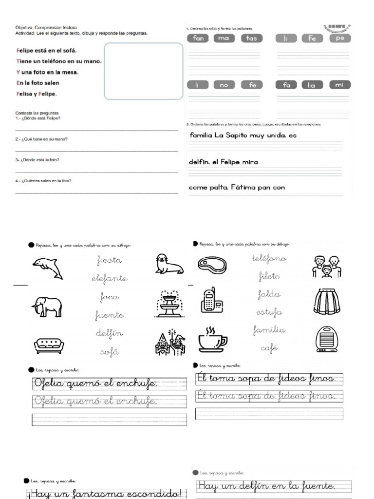 Guías Letra F | PDF