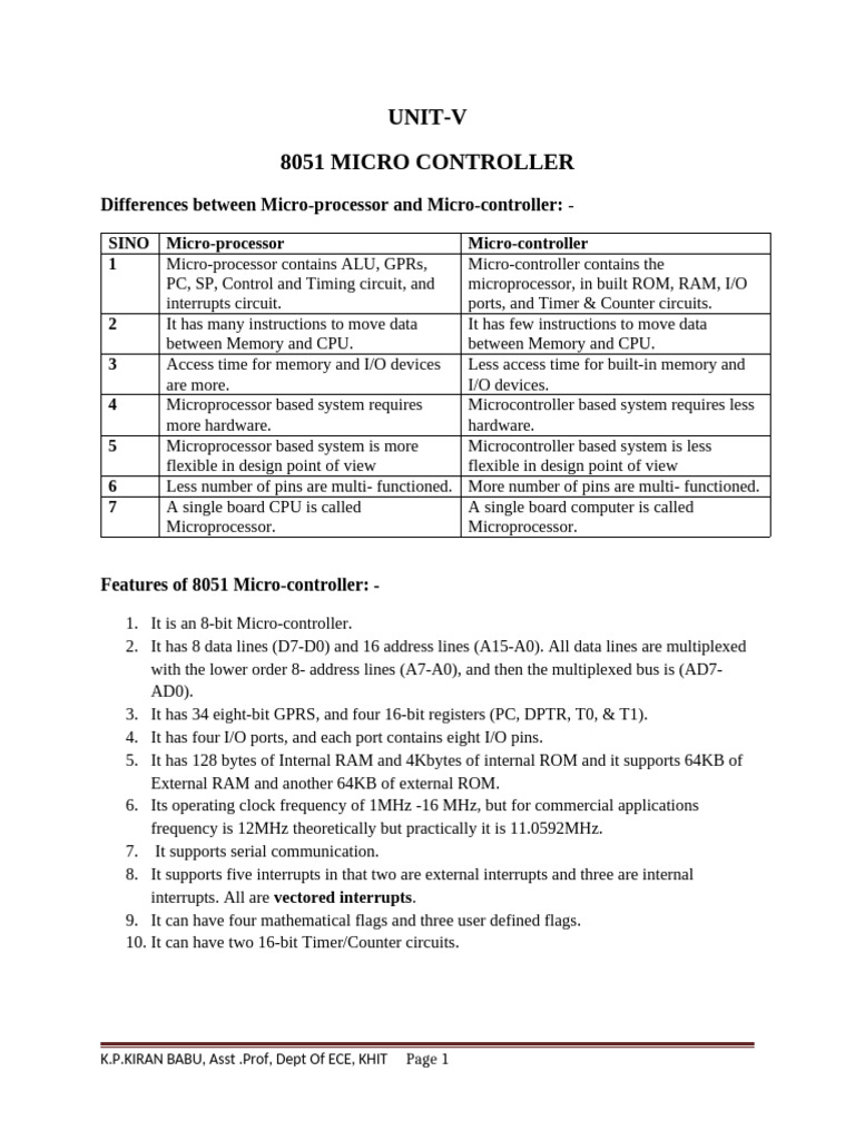 Mpmc Unit V Material Pdf 