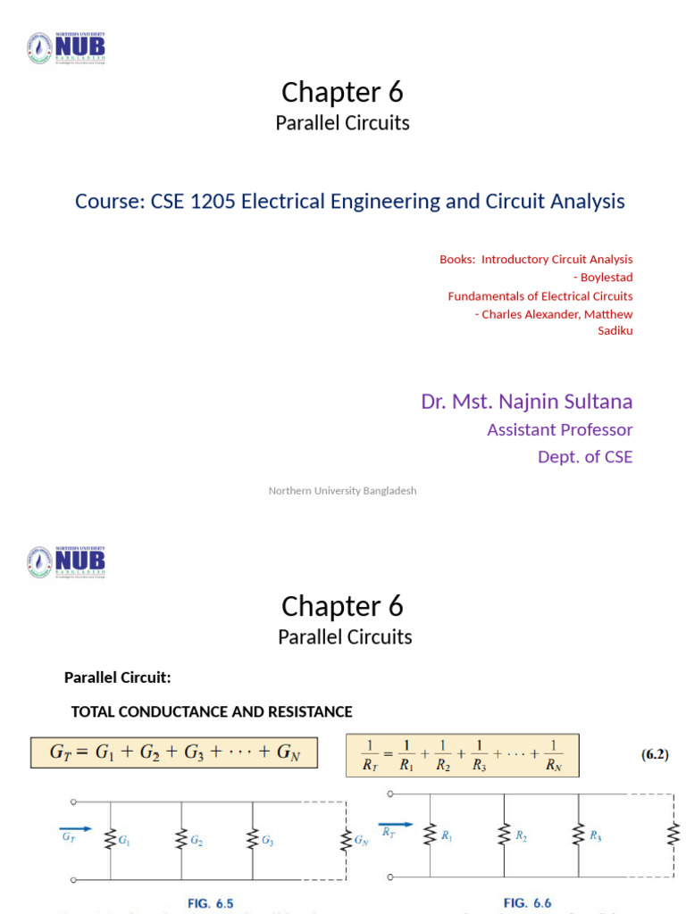 Lec 5 - Chapter 6_Boylested | PDF | Series And Parallel Circuits | Electrical Network