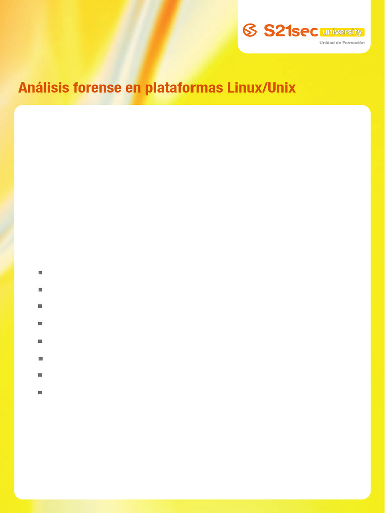 Analisis Forense en Plataformas Linux - Unix | PDF