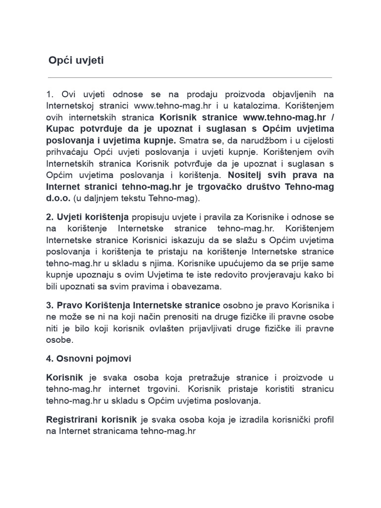 Op I Uvjeti Kori Tenja 2 63b3fa6ff3511 2 | PDF