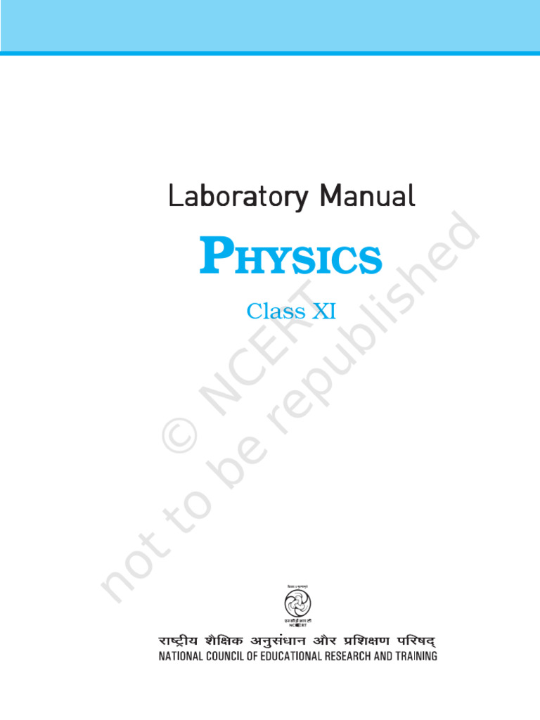 Physics Lab Manual 11 | PDF