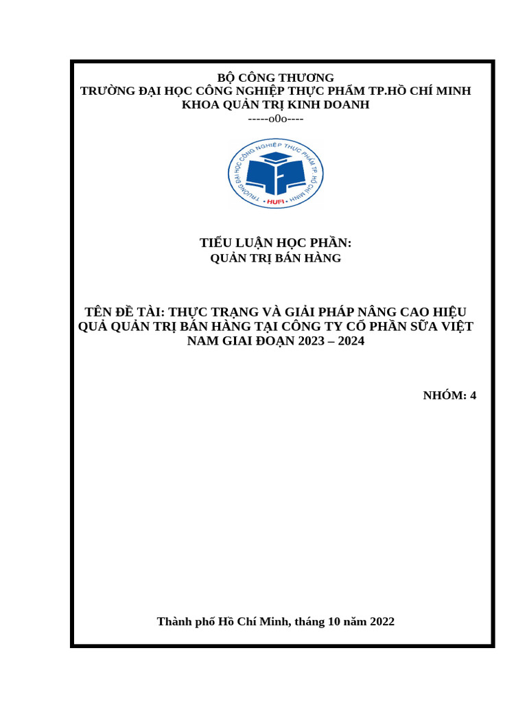 QTBH - Nhóm 4 | PDF