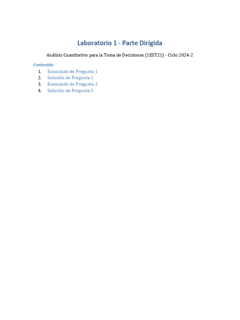 Lab01 Dirigida Solución | PDF