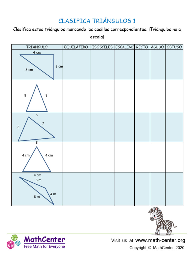 Classify Triangles 1 Questions | PDF