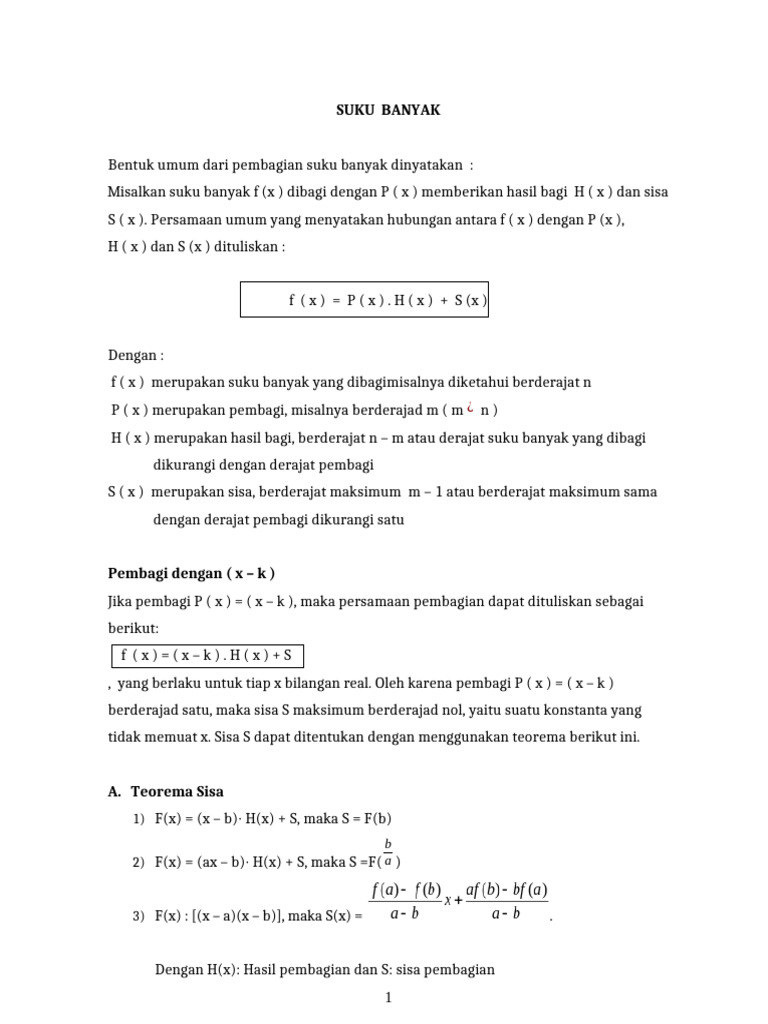 Modul Polinomial | PDF