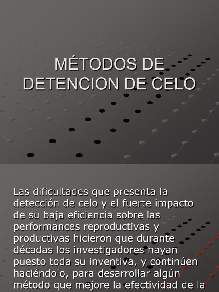 Métodos de Deteccion de Celo | PDF | Vacas