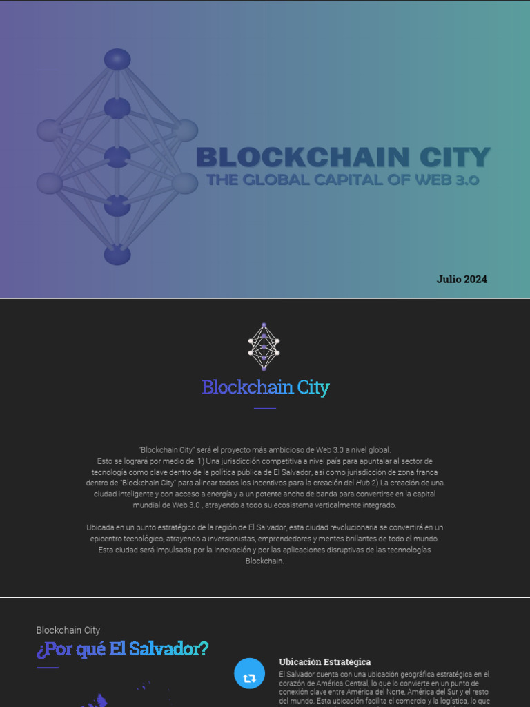 Blockchain City | PDF | El Salvador | Turismo