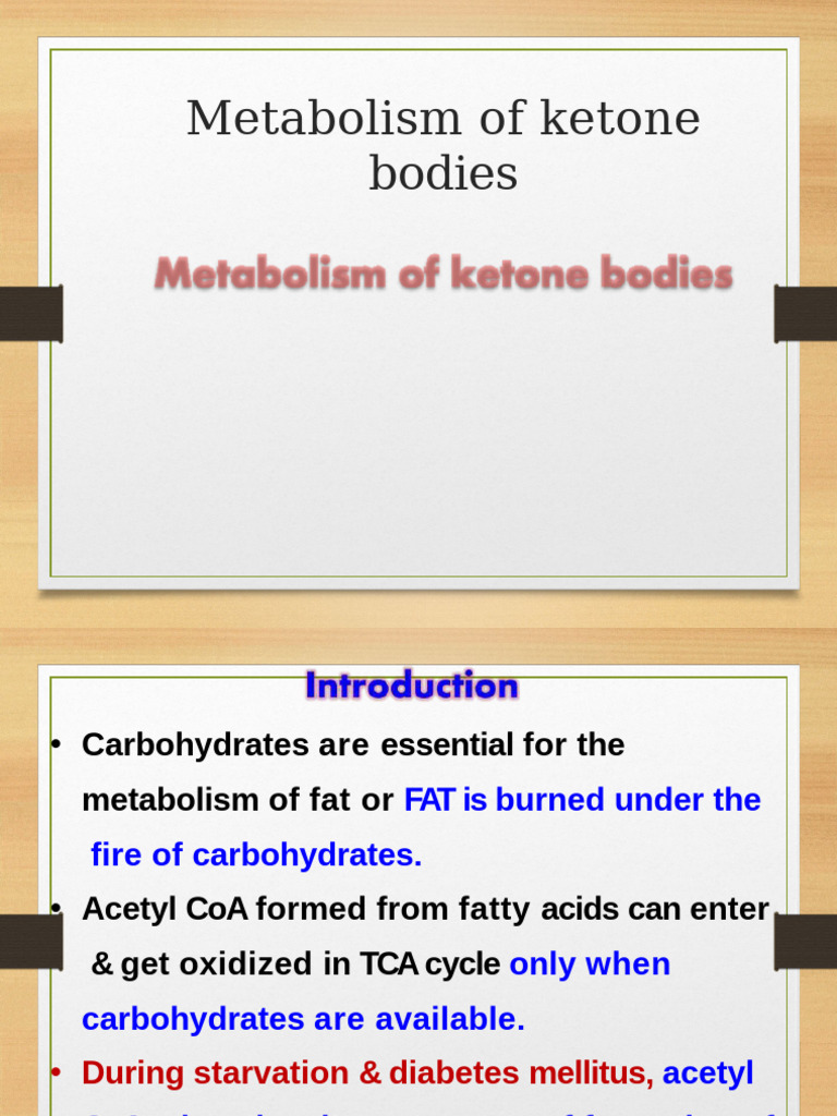 KETONE BODIES PPT | PDF