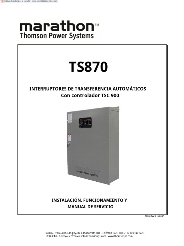 TS870-Manual Es | PDF