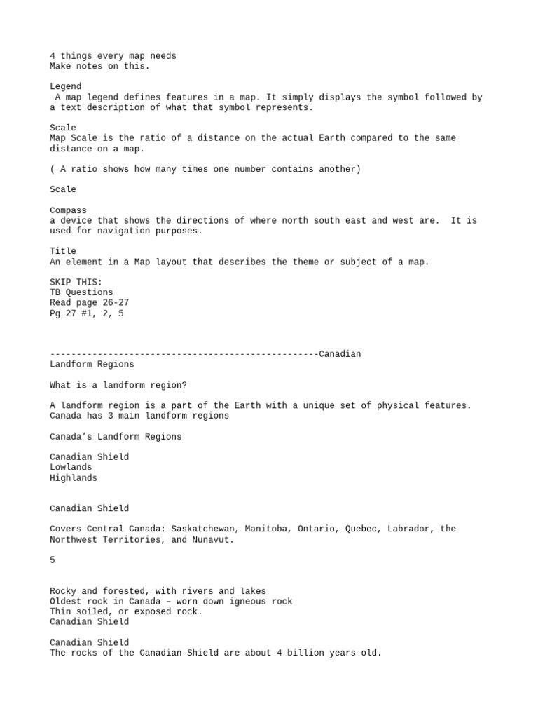 Grade 9 Geography Unit 1-2 | PDF