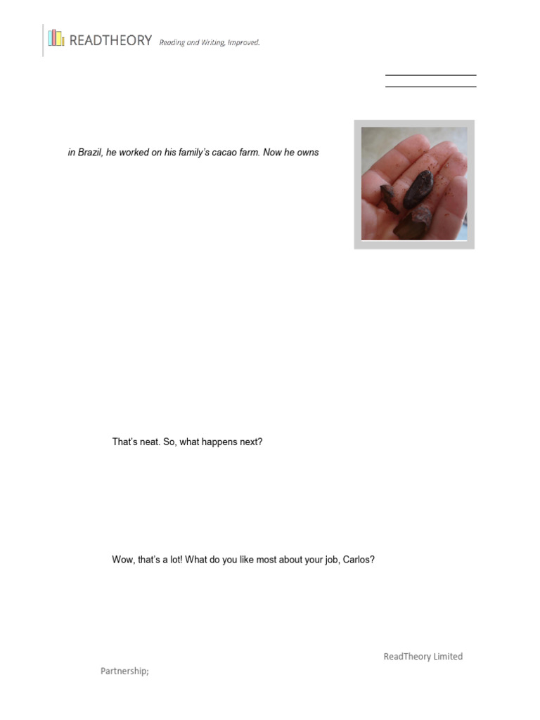 4th Grade Working With Chocolate All | PDF