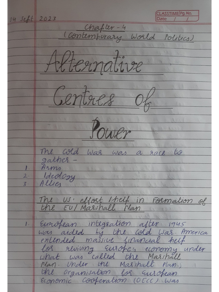 Alternative Centres of Power | PDF