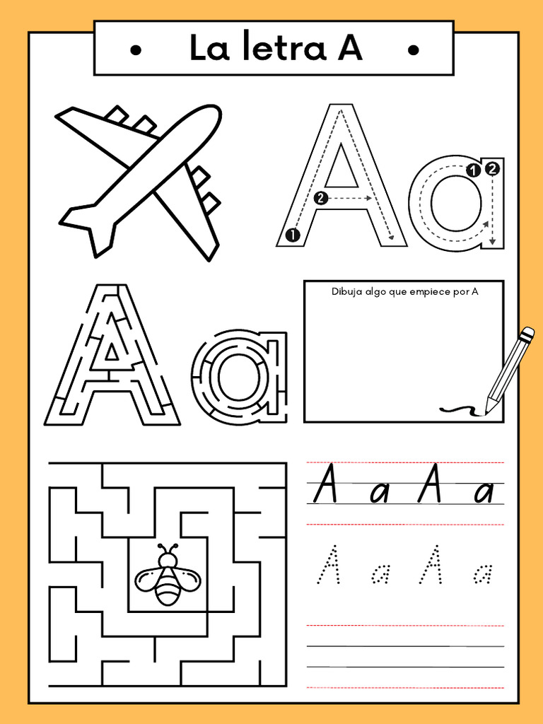 Abecedario - Fichas de trabajo | PDF