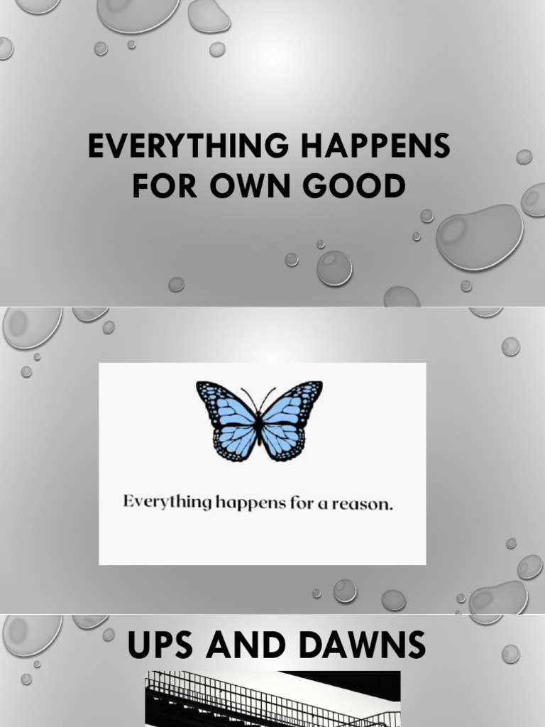 Everything Happens For Own Good | PDF
