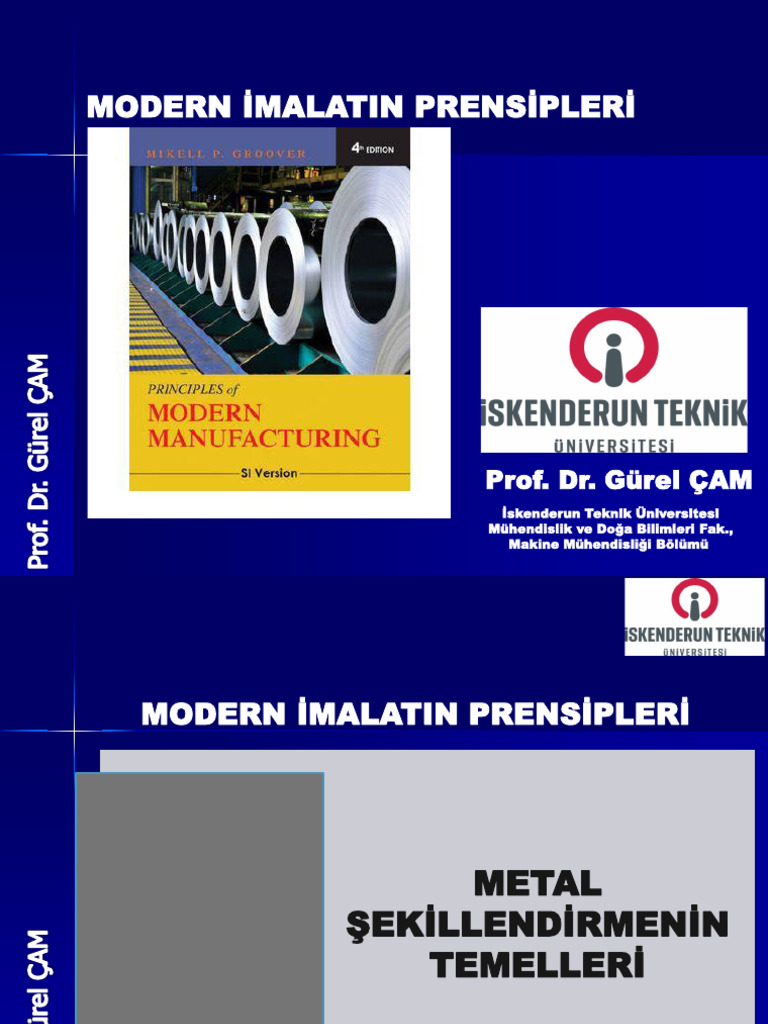 Bölüm 16 Metal Şekillendirmenin Temelleri | PDF