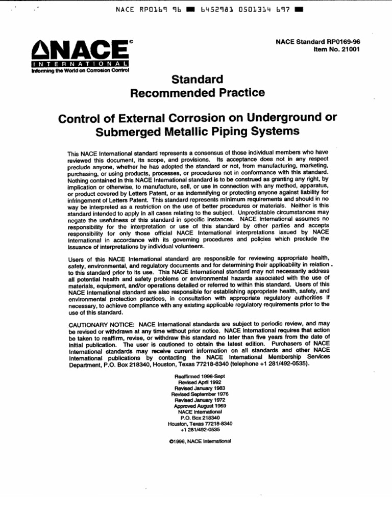 Nace RP0169 | PDF