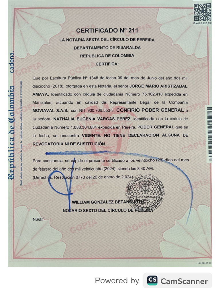 Nota de vigencia | PDF