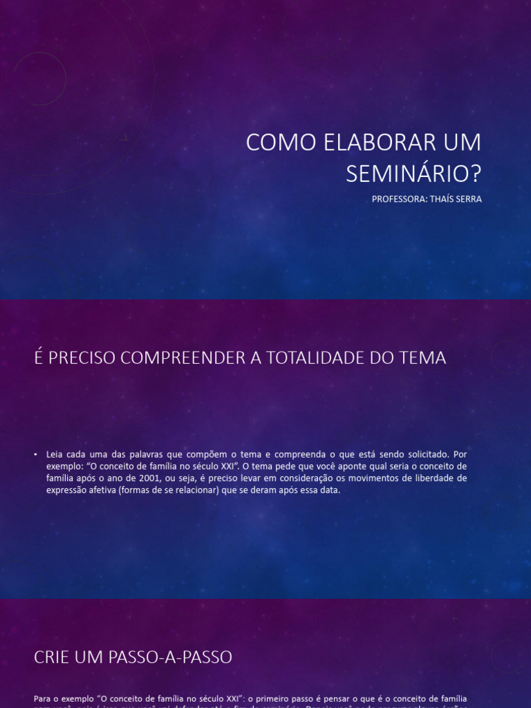 Como Elaborar Um Seminário | PDF